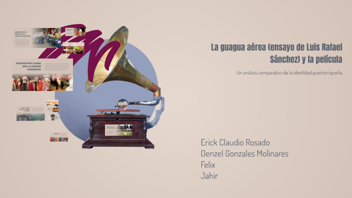 Comparación entre La guagua aérea (ensayo de Luis Rafael Sánchez) y la ...