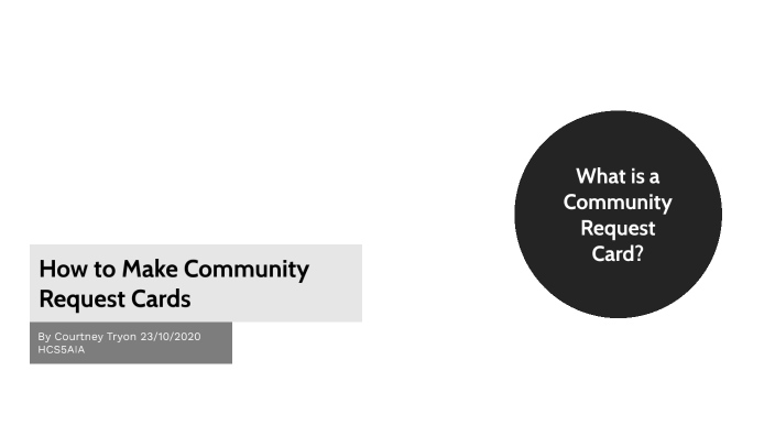 How to Make Community Request Cards by Courtney Tryon on Prezi