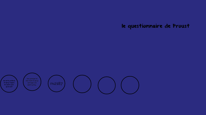 le questionnaire de proust by vincent mills on Prezi