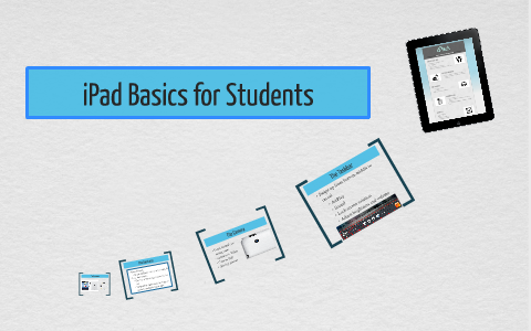iPad Basics for Students by C Meyer on Prezi
