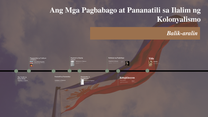 Ang Mga Pagbabago at Pananatili sa Ilalim ng Kolonyalismo by Ofelia ...