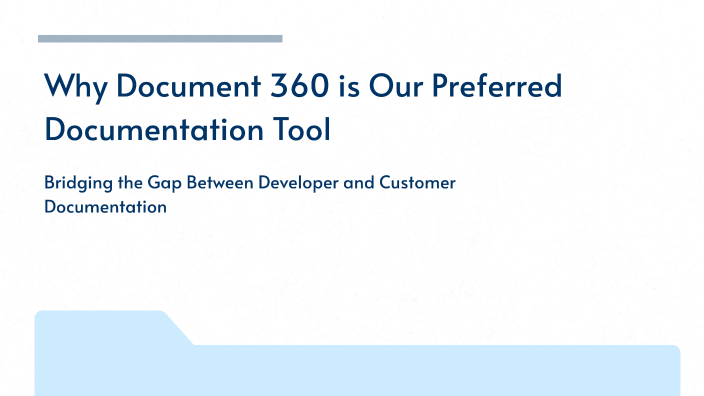 Why Document 360 is Our Preferred Documentation Tool by Pooja Devan on ...