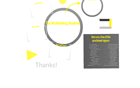 The Mecklenburg Resolves by Tracy Smith on Prezi