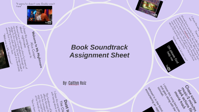 Book Soundtrack Assignment Sheet by caitlyn ruiz on Prezi