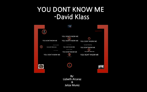 You Don't Know Me by David Klass by Lizbeth Alcaraz on Prezi