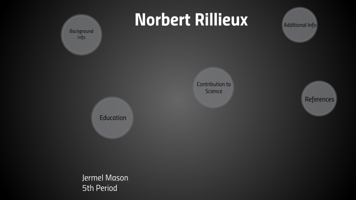 Norbert Rillieux - Black History Project by Jermel Mason on Prezi