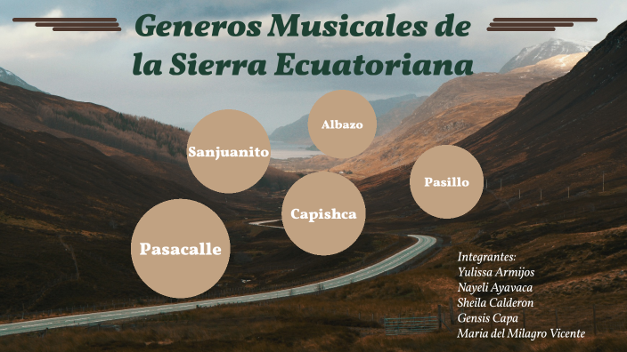 Géneros Musicales del Ecuador by Yulissa on Prezi