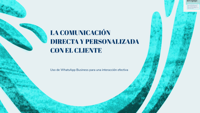 LA COMUNICACIÓN DIRECTA Y PERSONALIZADA CON EL CLIENTE by XENIA PAULA ...