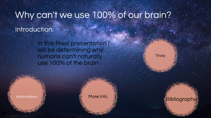 Curiosity Presentation- Why humans can't use 100% of their brain by ...