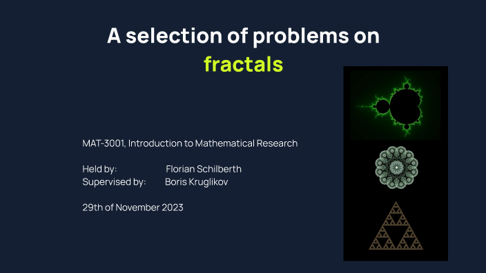 MAT-3001 by Florian Schilberth on Prezi