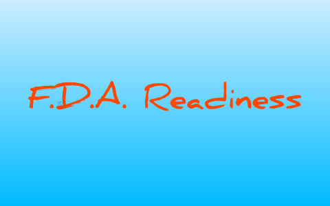 FDA readiness by Jenn Meyer on Prezi