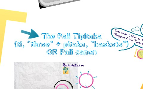 The Pali Tipitaka ( Ti, "three" + pitaka, "baskets"), or Pali Canon by ...