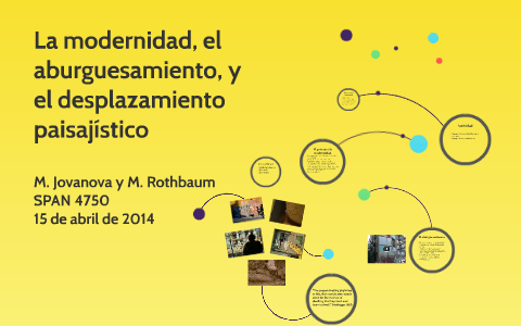 La modernidad, el aburguesamiento, y el desplazamiento by Michael ...
