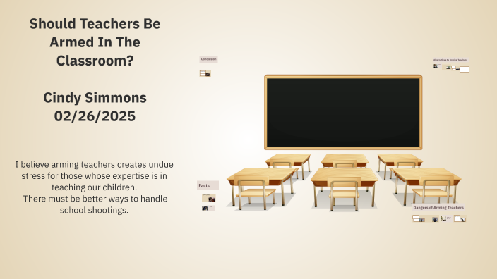 Should Teachers Be Armed In The Classroom? by CINDY SIMMONS on Prezi