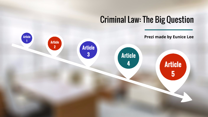 Lesson 10: Criminal Law the Big Idea Question by Eunice Lee on Prezi