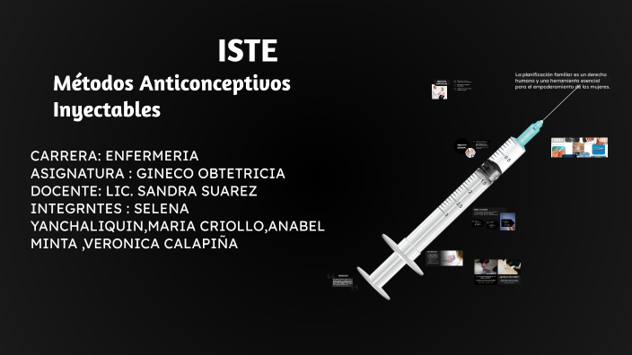 Métodos Anticonceptivos Inyectables by Verito Cg on Prezi