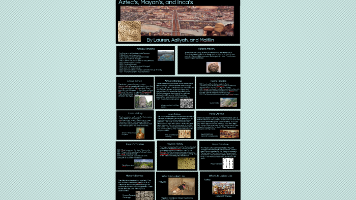 Aztecs, Mayans, and by lauren carr on Prezi