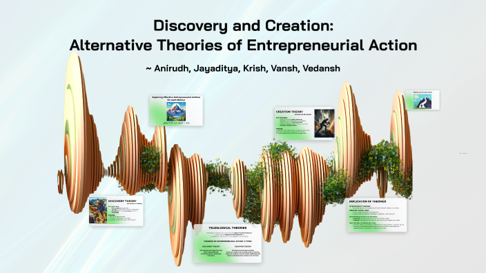 Discovery and Creation: Alternative Theories of Entrepreneurial Action ...