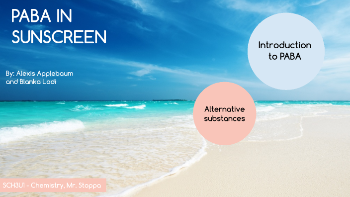 PABA in sunscreen by Blanka Lodi on Prezi