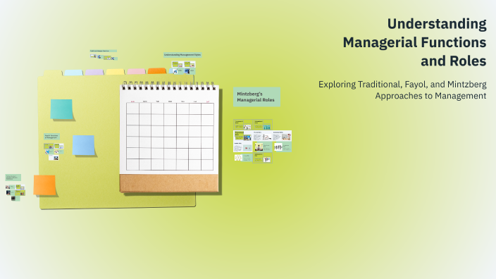 Understanding Managerial Functions and Roles by min lul on Prezi