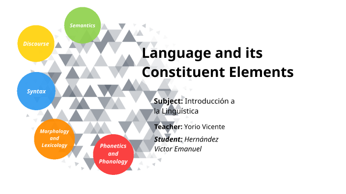 Language and its Constituent Elements by Emanuel Hernandez on Prezi