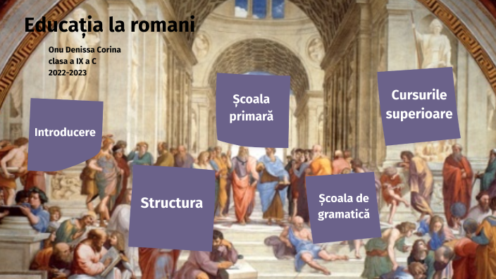 Educația la romani by Denissa Onu on Prezi