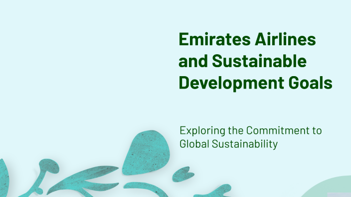 Emirates Airlines and Sustainable Development Goals by Ani Nahapetyan ...