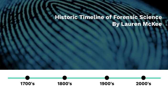 Historic Timeline of Forensic Science by Lauren McKee on Prezi