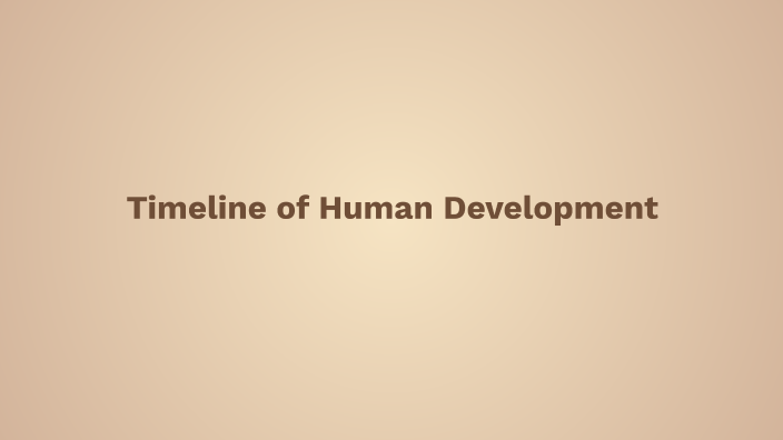 Timeline of Human Development by Toby Gordon on Prezi