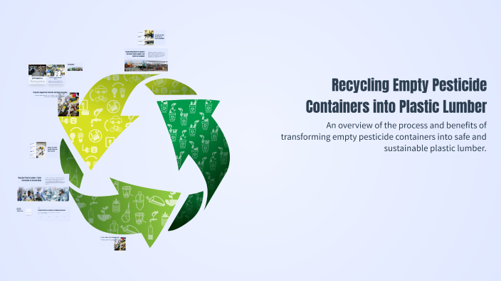 Recycling Empty Pesticide Containers into Plastic Lumber by Eder ...