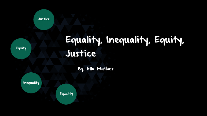 Equality, Inequality, Equity, Justice by Nallela Mather on Prezi