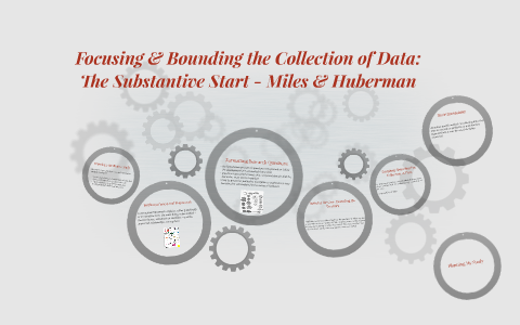 Focusing & Bounding the Collection of Data: The Substantive by Alex ...
