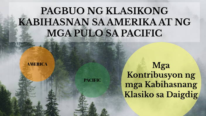 PAGBUO NG KLASIKONG KABIHASNAN SA AMERIKA AT NG MGA PULO SA PACIFIC by ...