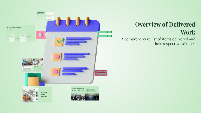 Overview of Delivered Work by Jessy Kaur on Prezi