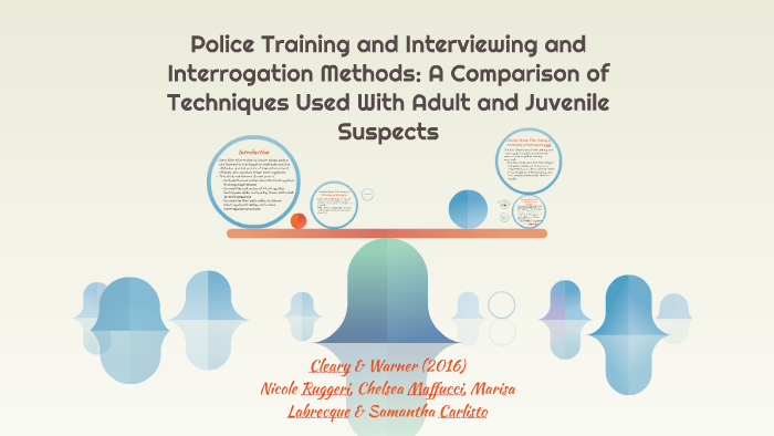 Police Training and Interviewing and Interrogation Mehods: A by Nicole ...