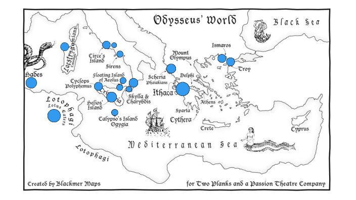 Wyatt's Map of The Odyssey by Wyatt Balliew on Prezi
