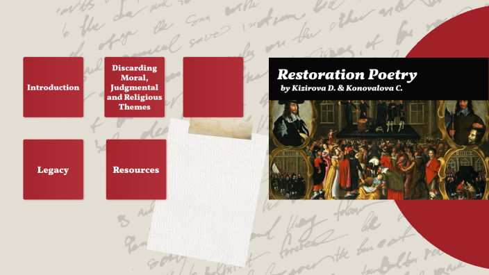 Restoration Poetry by Дарига Кизирова on Prezi