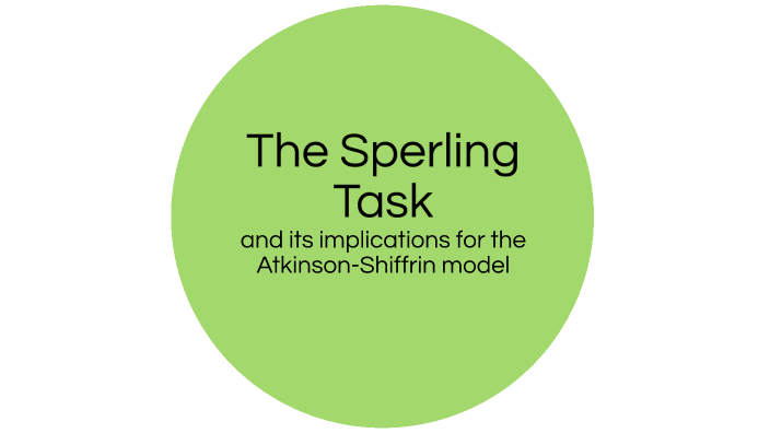 sperling task and atkinson-shiffrin model by Lotta Leisten on Prezi