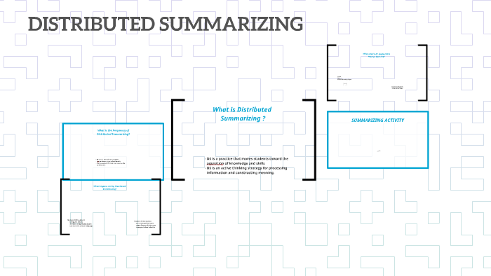 DISTRIBUTED SUMMARIZING by Jim Butler on Prezi