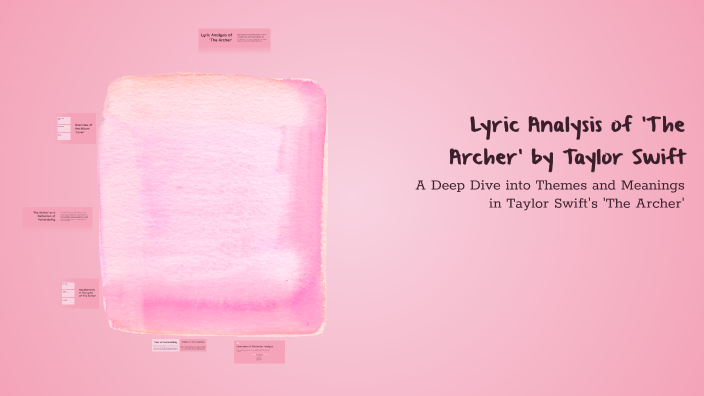 Lyric Analysis of 'The Archer' by Taylor Swift by Althea Inocentes on Prezi