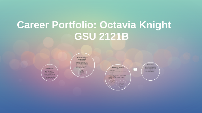 Career Portfolio: Octavia Knight by Octavia K