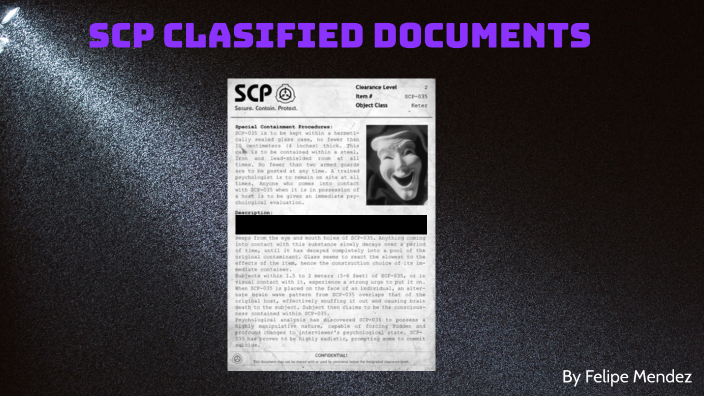 SCP DOCUMENTS by Felipe Mendez on Prezi