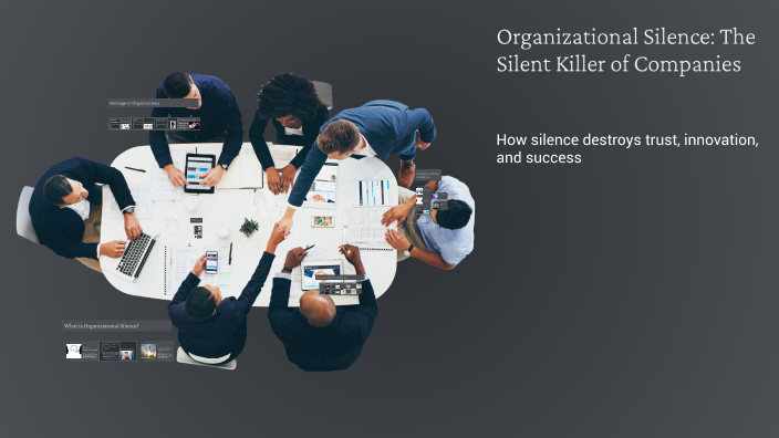 Organizational Silence: The Silent Killer of Companies by usman ali on ...