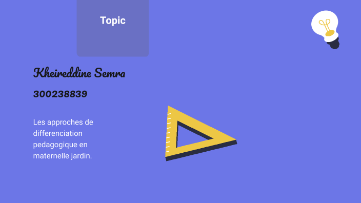 Travail 2: Profil d'un élève by Kheireddine Semra on Prezi