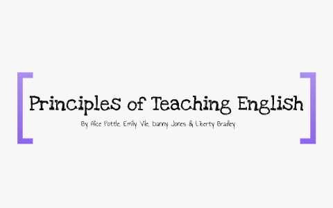 English Principles by alice pottle