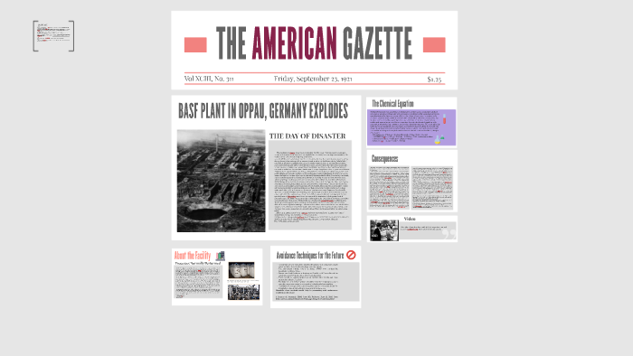 BASF, Oppau explosion, Germany 1921 by Bijoya Deb on Prezi