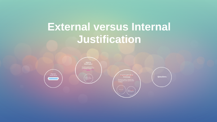 External versus Internal Justification by Malika wallace on Prezi