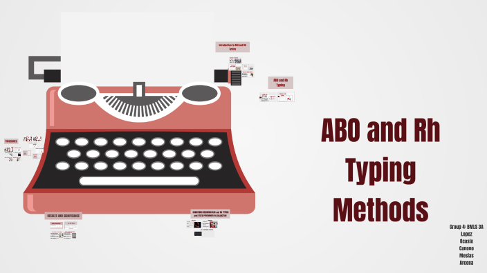 ABO and Rh Typing Methods by Leupaul Ilagan on Prezi