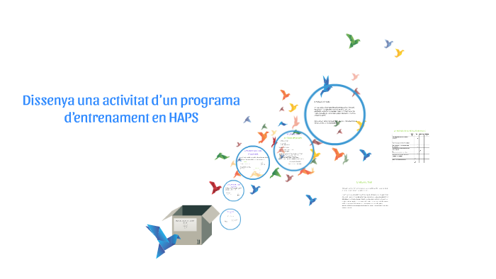 Dissenya una activitat d’un programa d’entrenament en HAPS by Daniel Bassas on Prezi