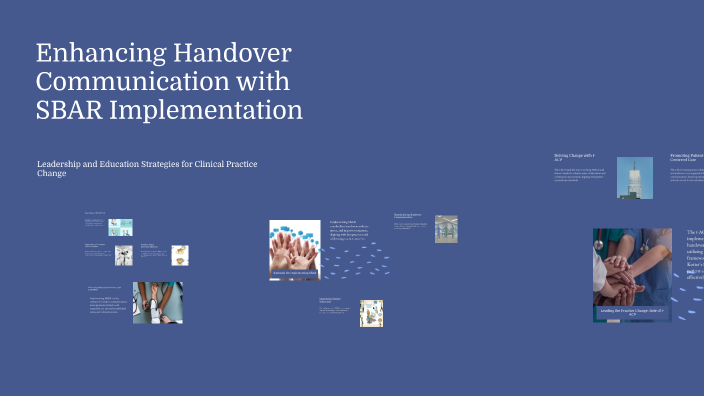 Enhancing Handover Communication with SBAR Implementation by Demetrius ...